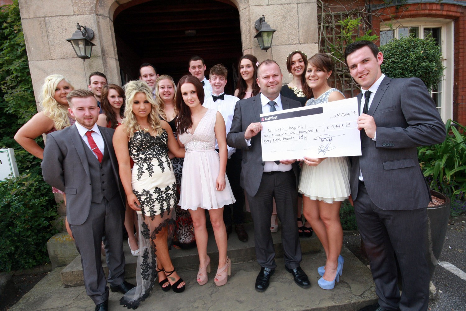 Student Association - 2014 RAG cheque handover - Reaseheath College