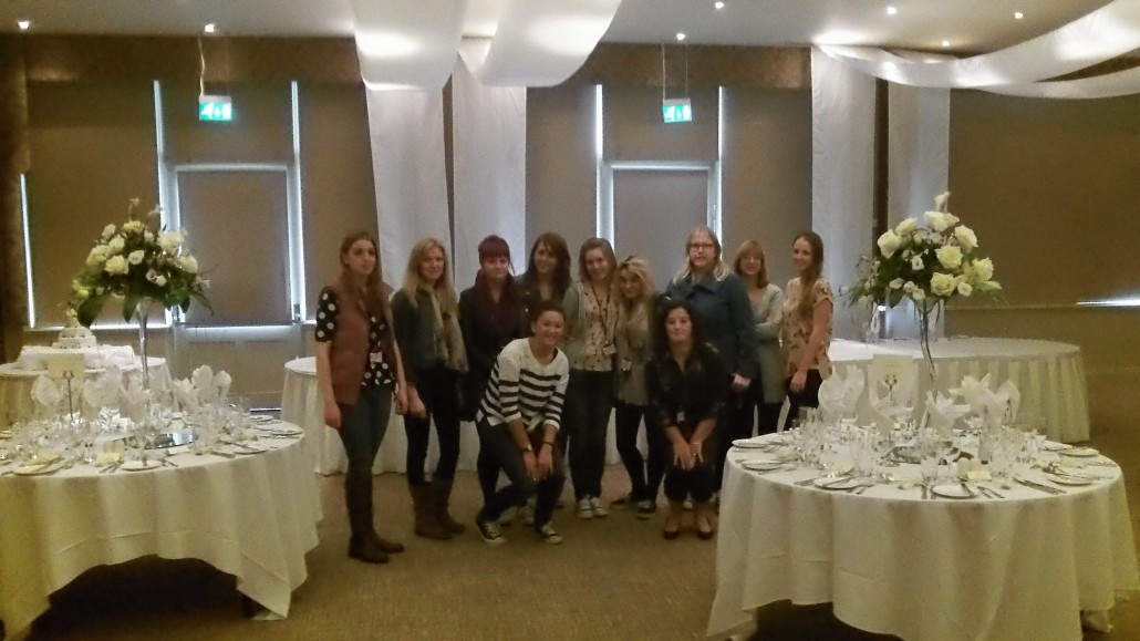 Floristry students design wedding flowers for Mere Golf and Country Club - Reaseheath College