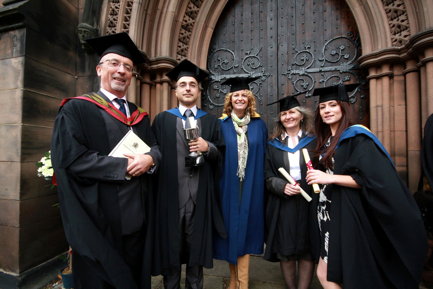 Kate Humble and Meredydd David with 1st class hons grads Jillian ...