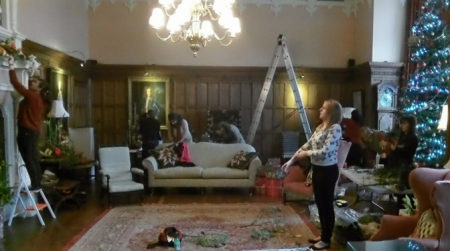 Reaseheath Florists decorate Arley Hall for Christmas - Reaseheath College