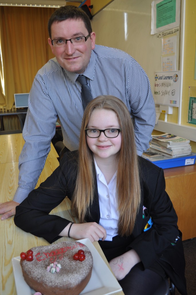Hannah Morris and Nick Blakemore Engagement cake - Reaseheath College