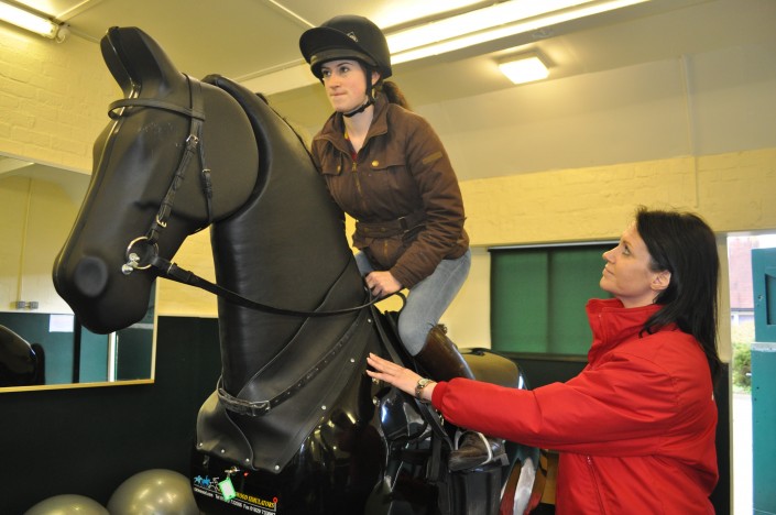 Tara Taylor on Flicka galloping with Sarah Beattie of the Northern ...