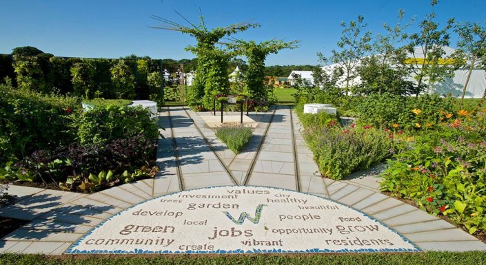 A Taste of Wythenshawe - show garden wide - Reaseheath College