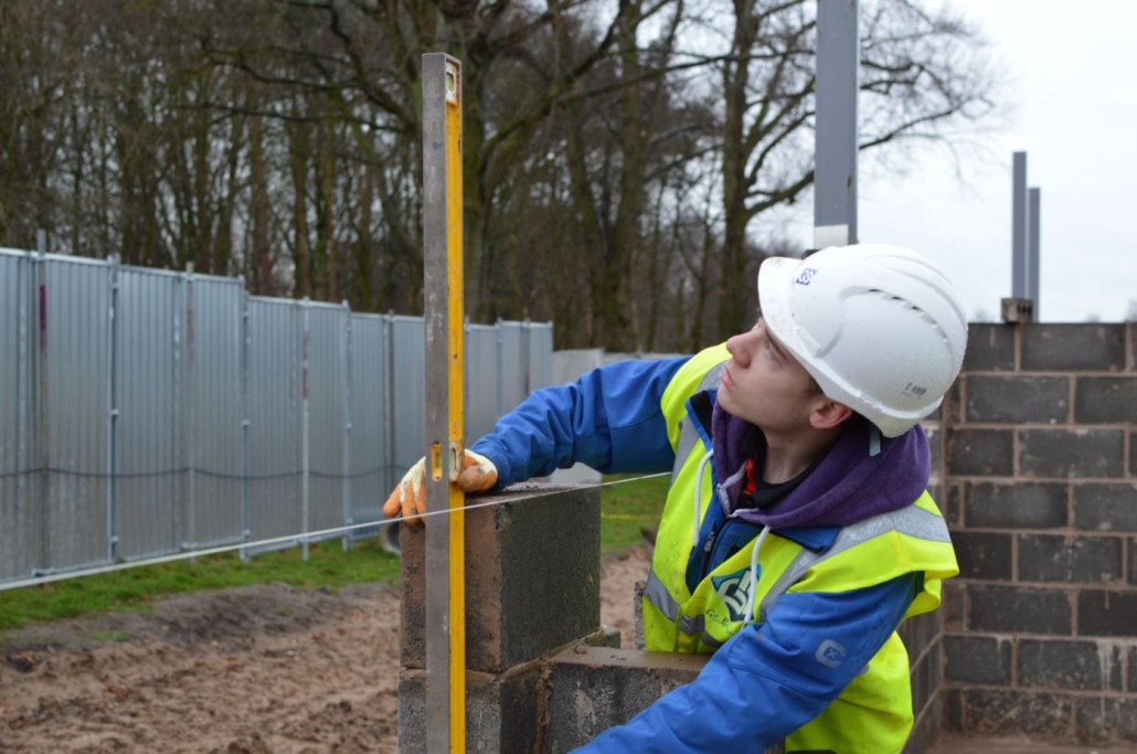 Construction - student plumbing up - Reaseheath College