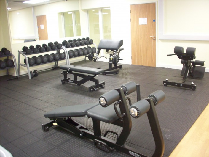 Gym - Free weights area - Reaseheath College