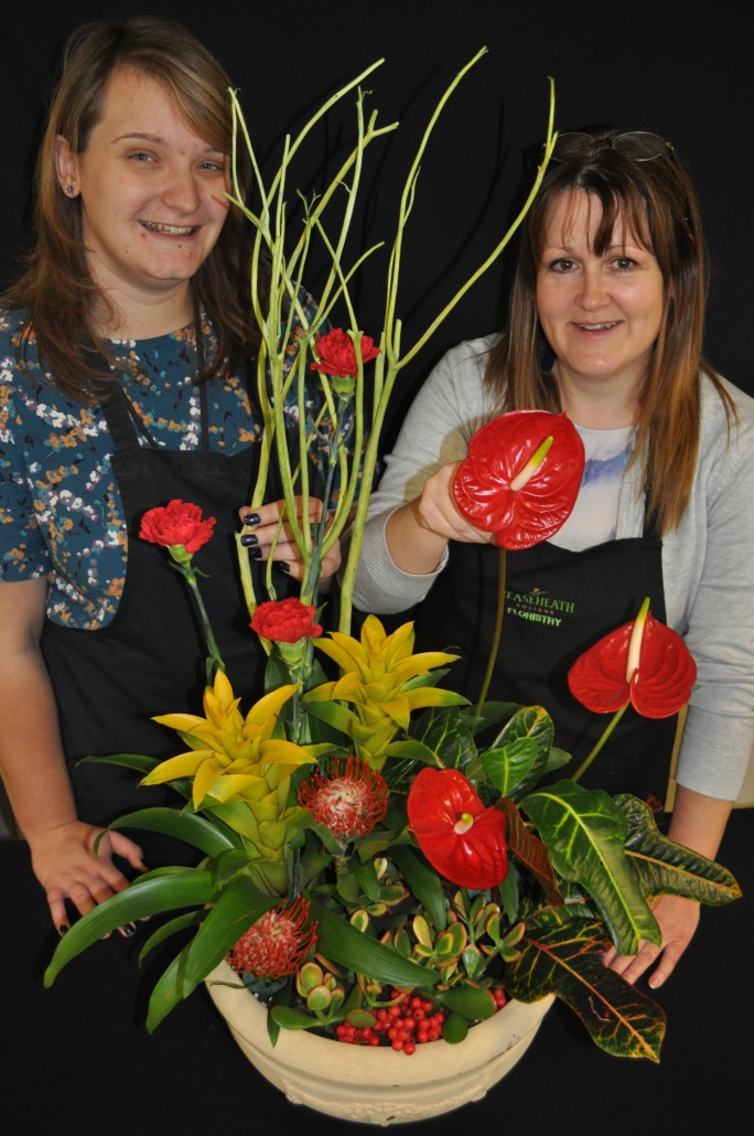 Florists create festive designs at Arley Hall - Reaseheath College