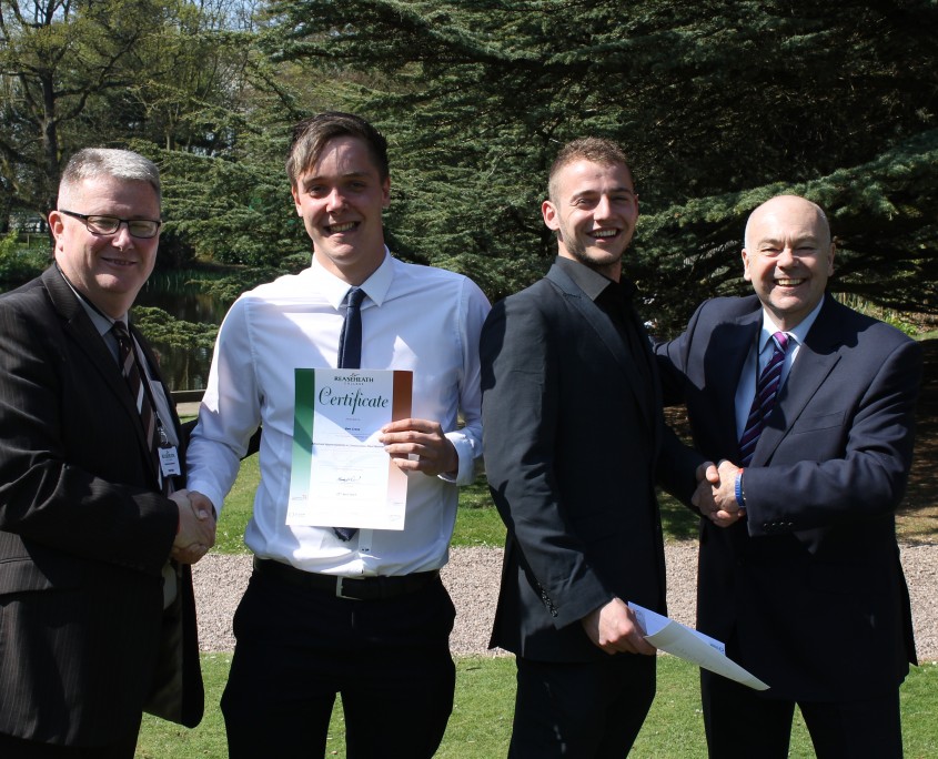Construction Plant Maintenance Apprentices celebrate success - Reaseheath College