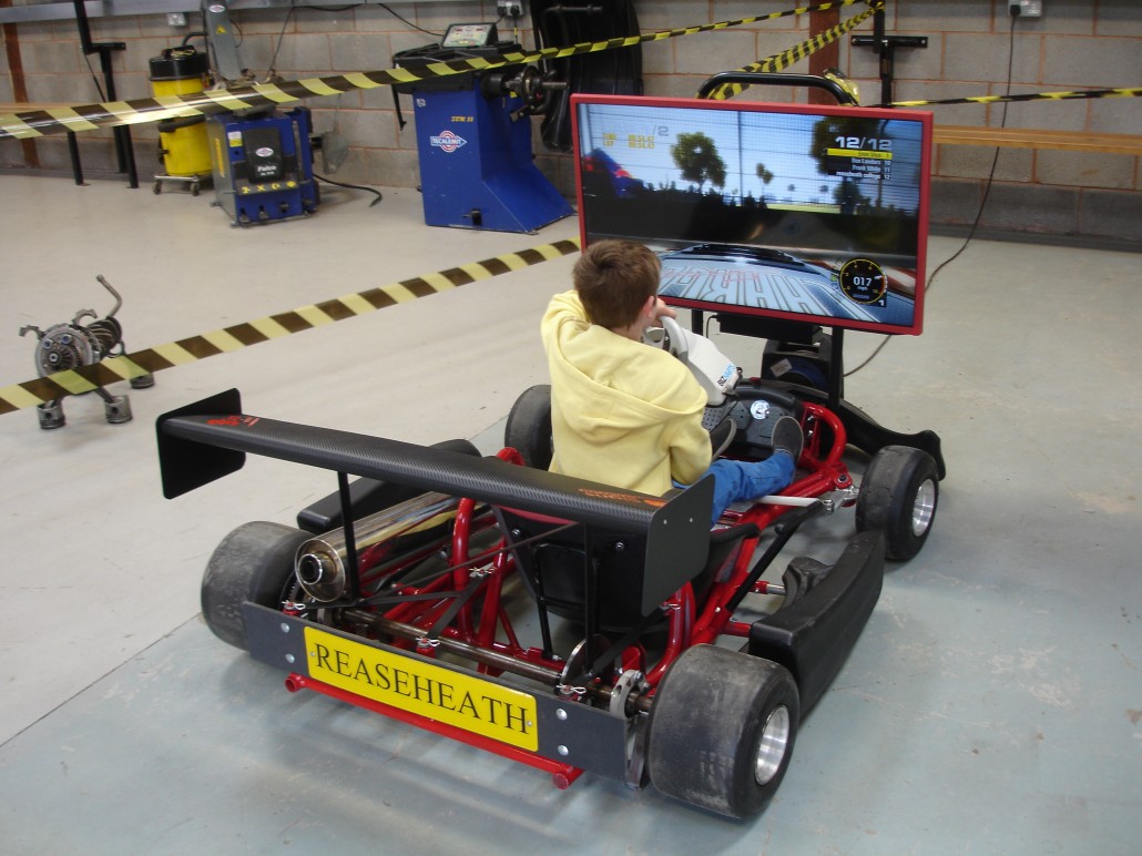 Karting simulator built by the motor vehicle team - Reaseheath College