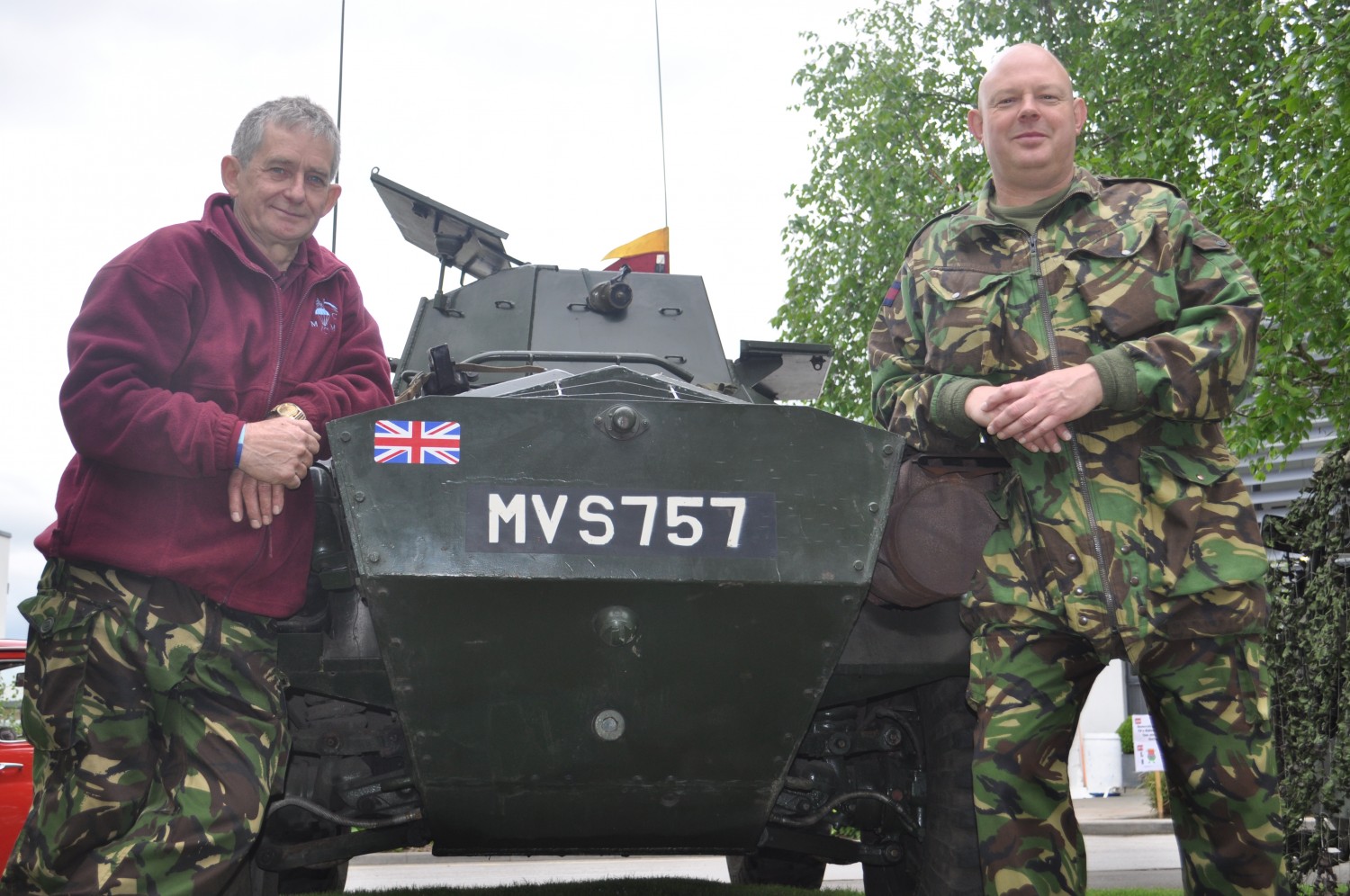 Phil Podmore and Steve Weekes Crewe & Dist Military Vehicle Club Ferret ...