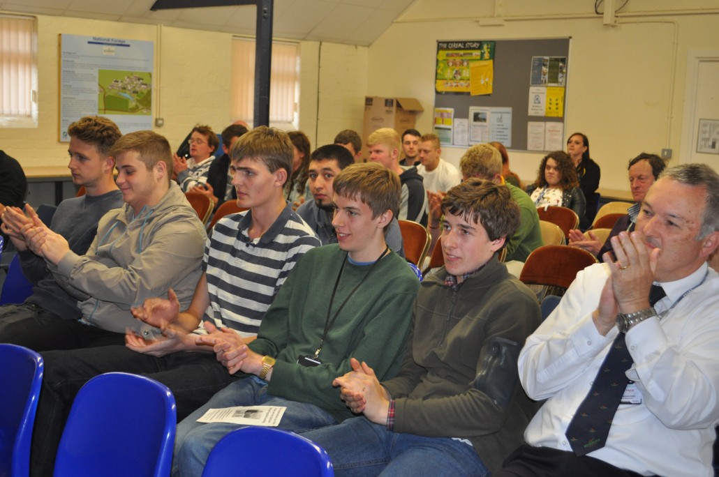 the audience applauds - Reaseheath College