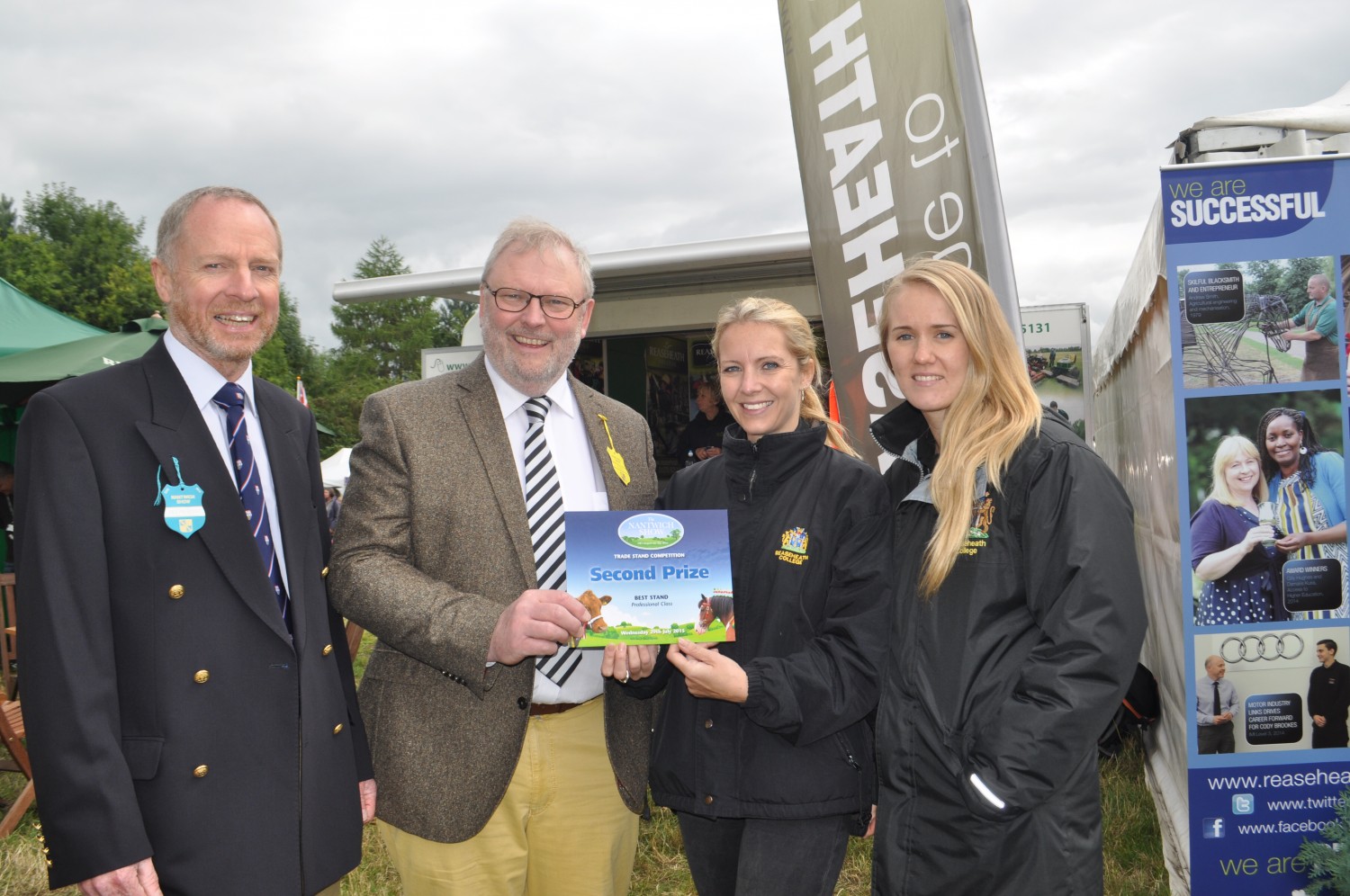 Jerry Purcell, VP, David Blackhurst, show judge, Faye thomson-Butt and ...