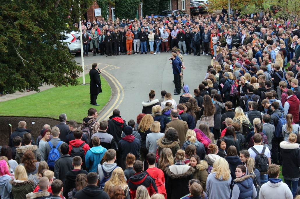 remembrance service crowd scene 1 EDIT - Reaseheath College