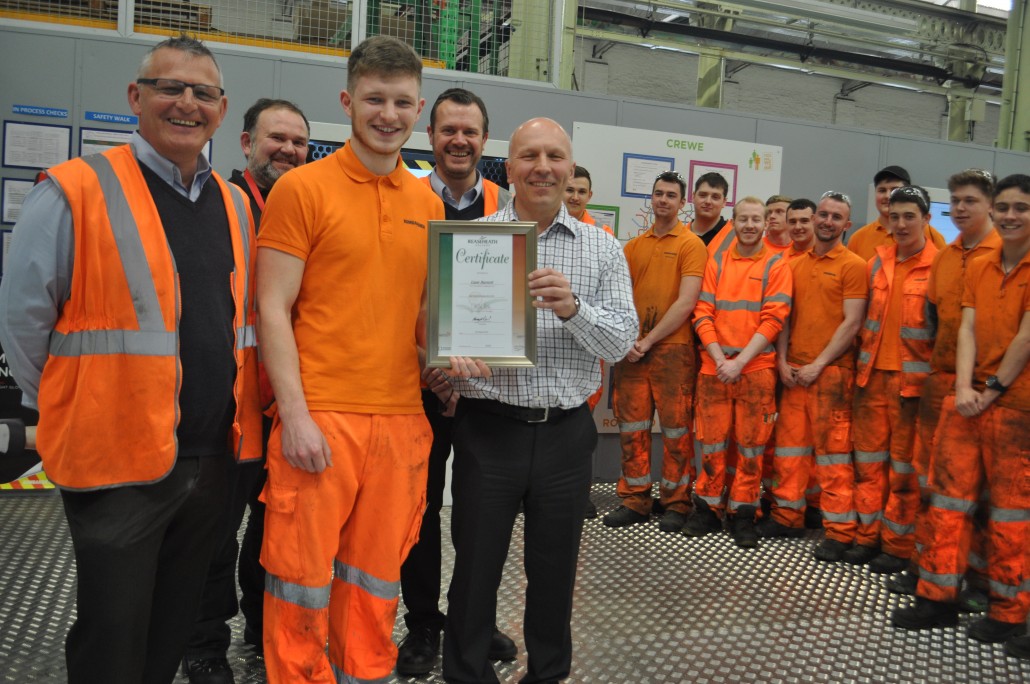 Best Engineering apprentice Liam Barnett at Bombardier - Reaseheath College