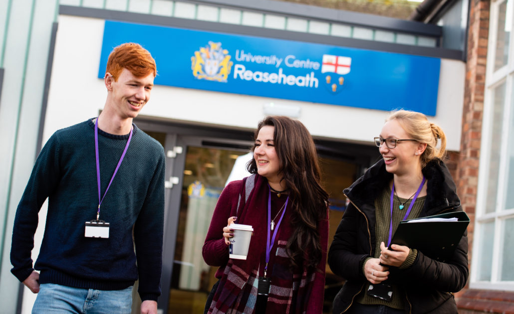 UCR students and building - Reaseheath College