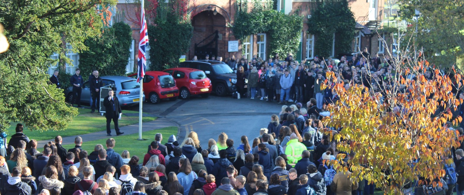 Reaseheath pays respects on Remembrance Day - Reaseheath College