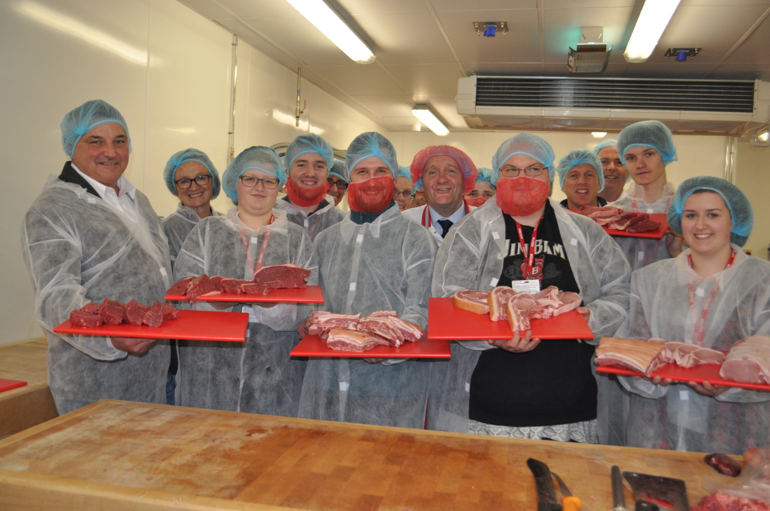 butchery-employers-and-apprentices-at-practical-demo - Reaseheath College