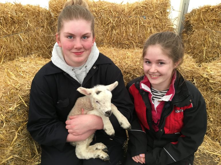 Reaseheath agric students Sophie Kirk and Lauren Bennett - Reaseheath College