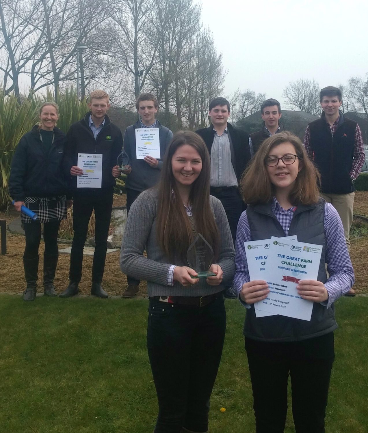 Agriculture students take top prizes in Great Farm Challenge - Reaseheath College