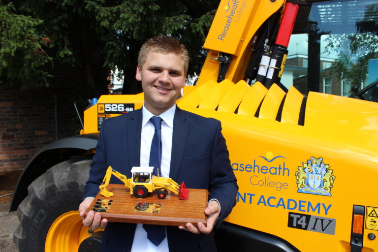 Top JCB Franchise Apprentice Will Sugden - Reaseheath College
