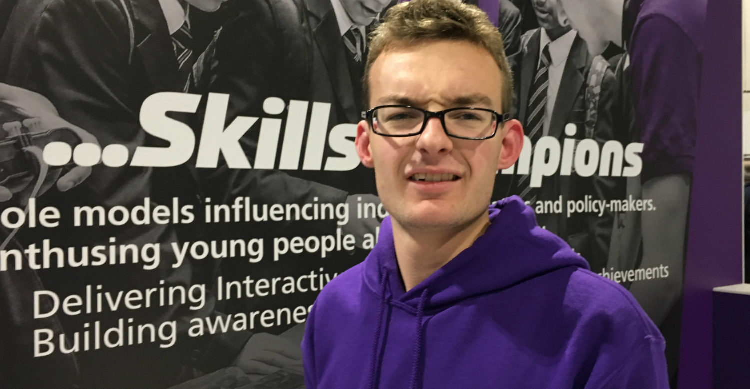 Richard spreads the word as WorldSkills UK Skills Champion - Reaseheath College