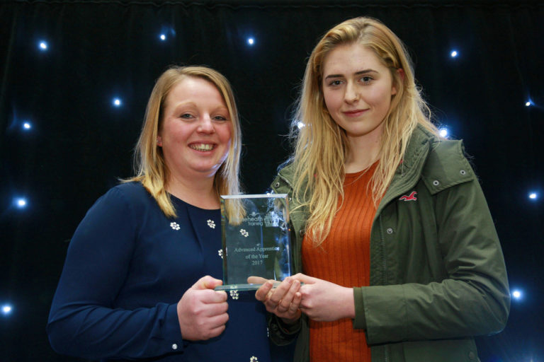 Advanced Apprentice of Yr Liz Percival assessor, Sofy Ellison - Reaseheath College