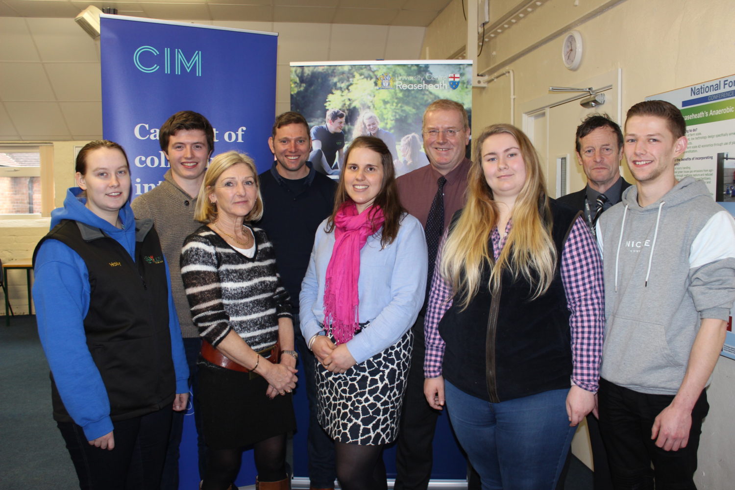 CIM panel with students - Reaseheath College