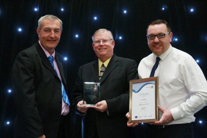 Employer of Yr Craig Hallworth sponsor, Ian Clarke, Jason Cheetham Bombardier Transportation ...