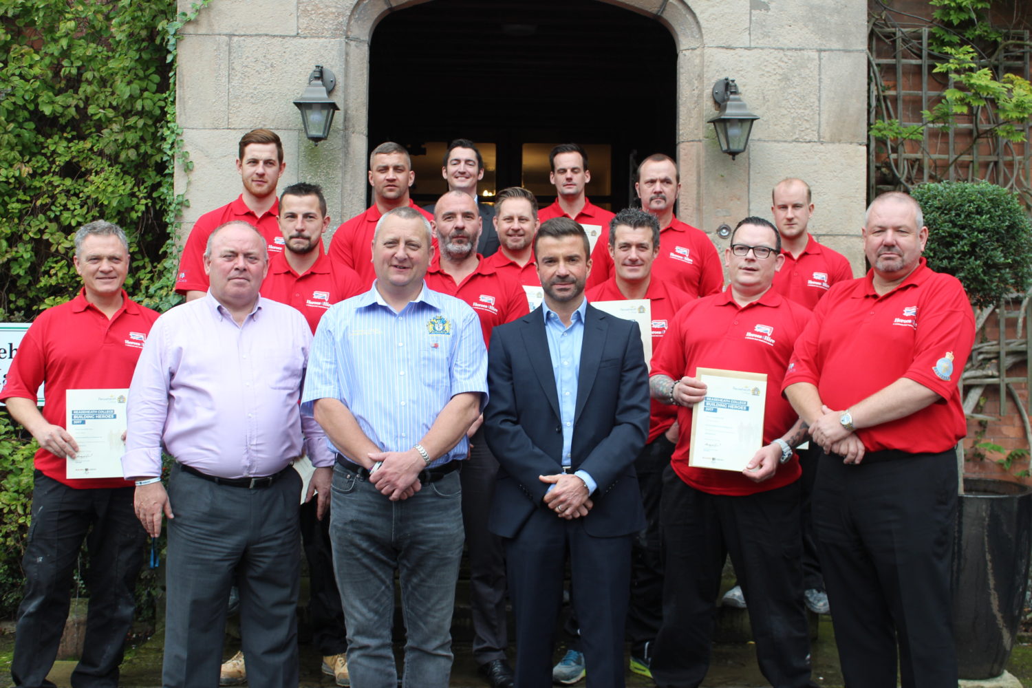 H4H handymen, Brendan Williams , Andy Gould, Rob Kuzemko, Nigel Blanchard - Reaseheath College