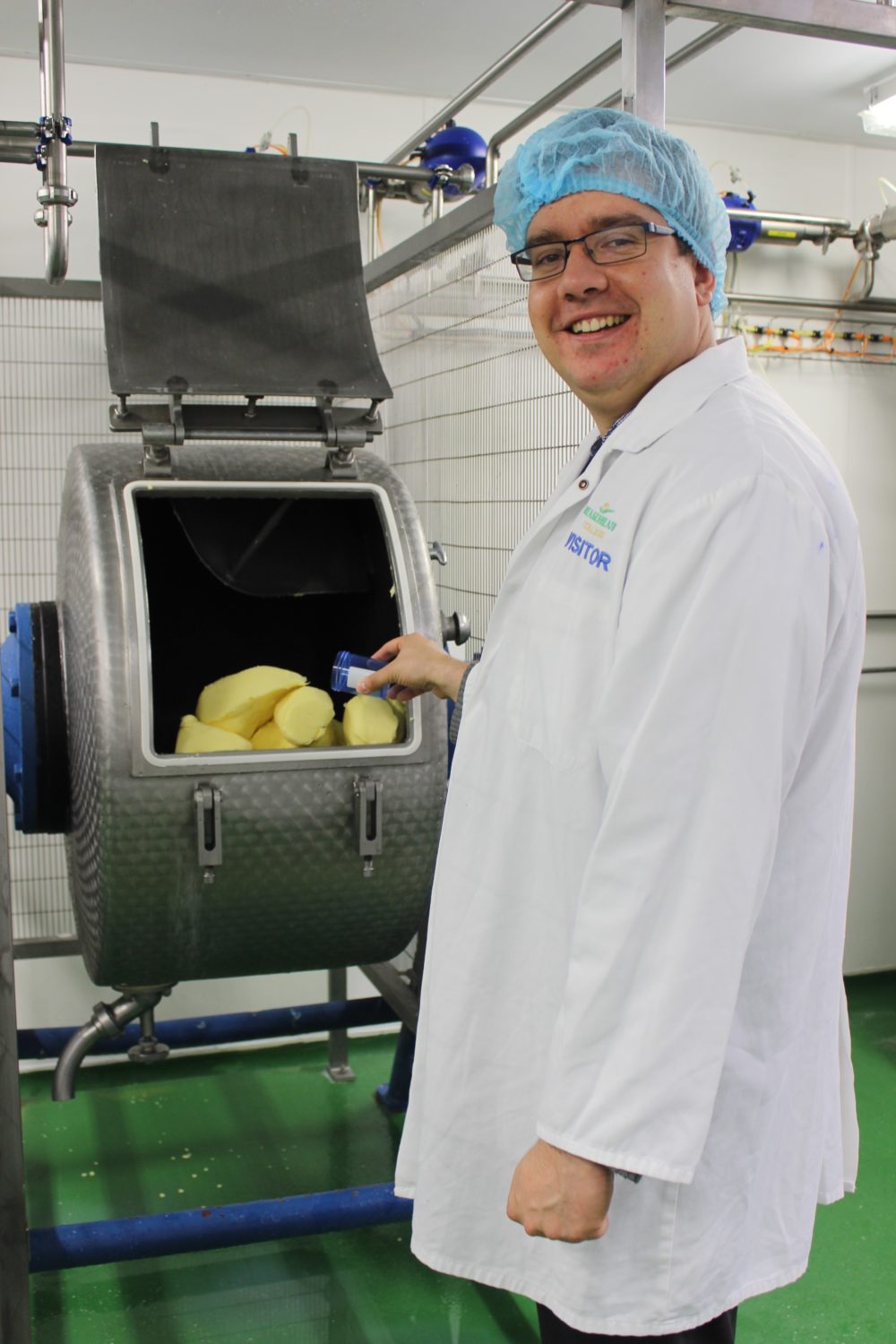 making butter Marcel Kuzniarski POL1 - Reaseheath College