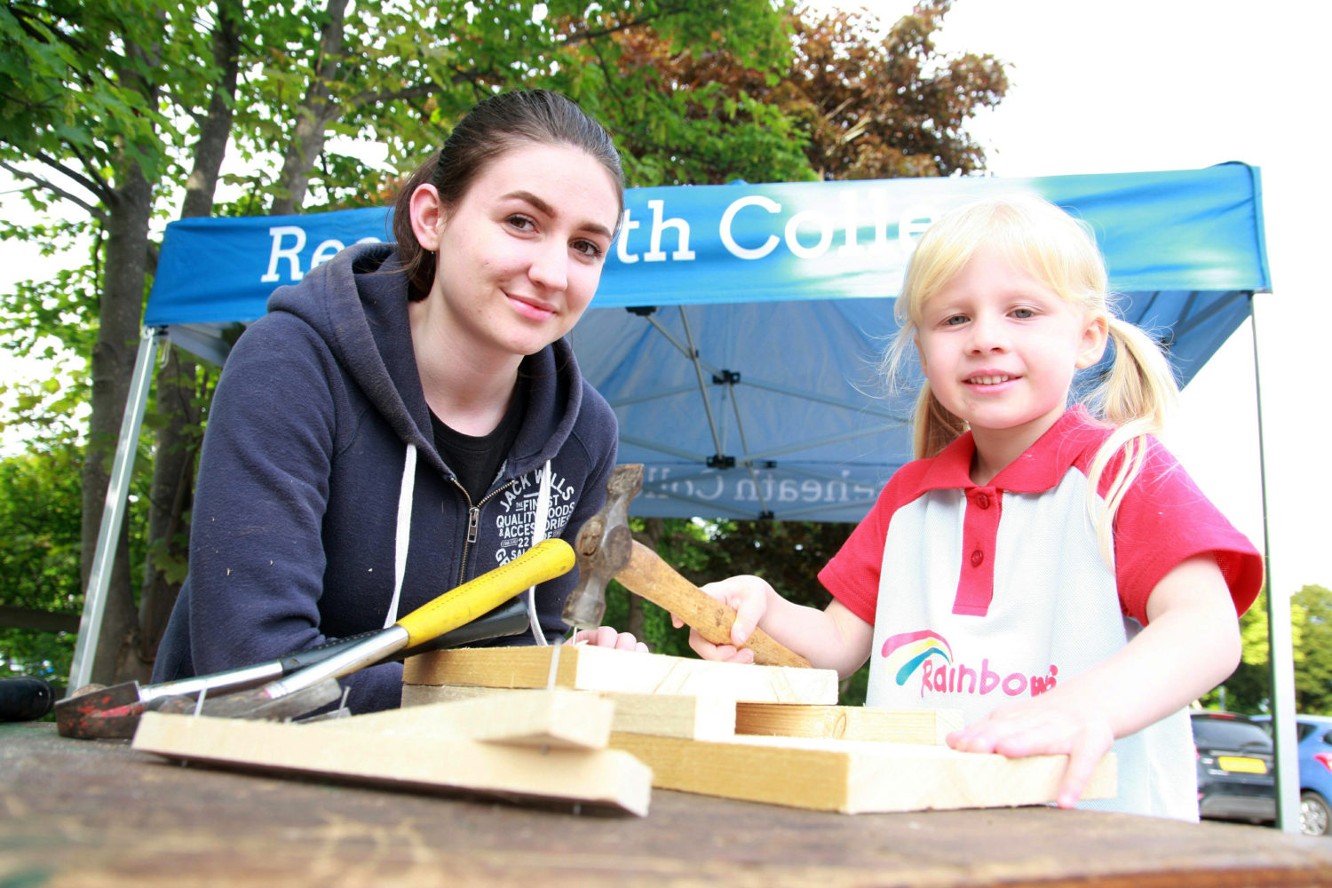 Student Chloe Carson and Rainbow member Phobee Cooke 5 prospectus 6 - Reaseheath College