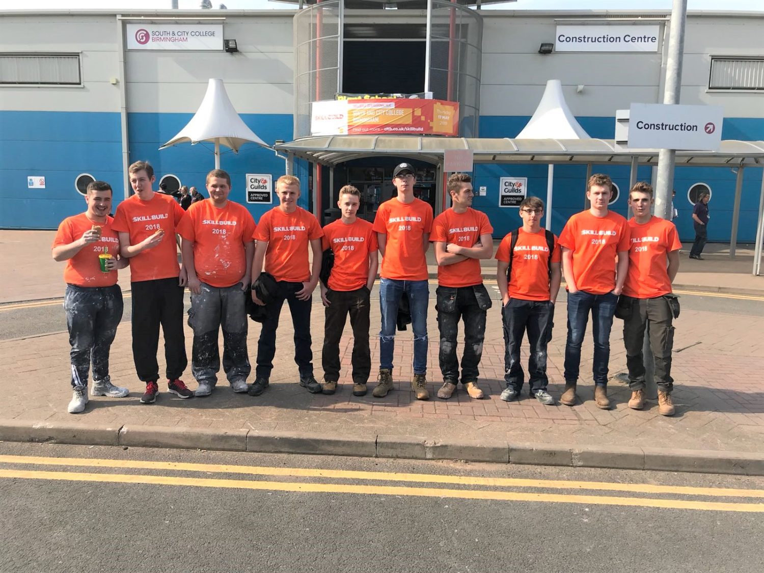 Construction Skill Build students - Reaseheath College