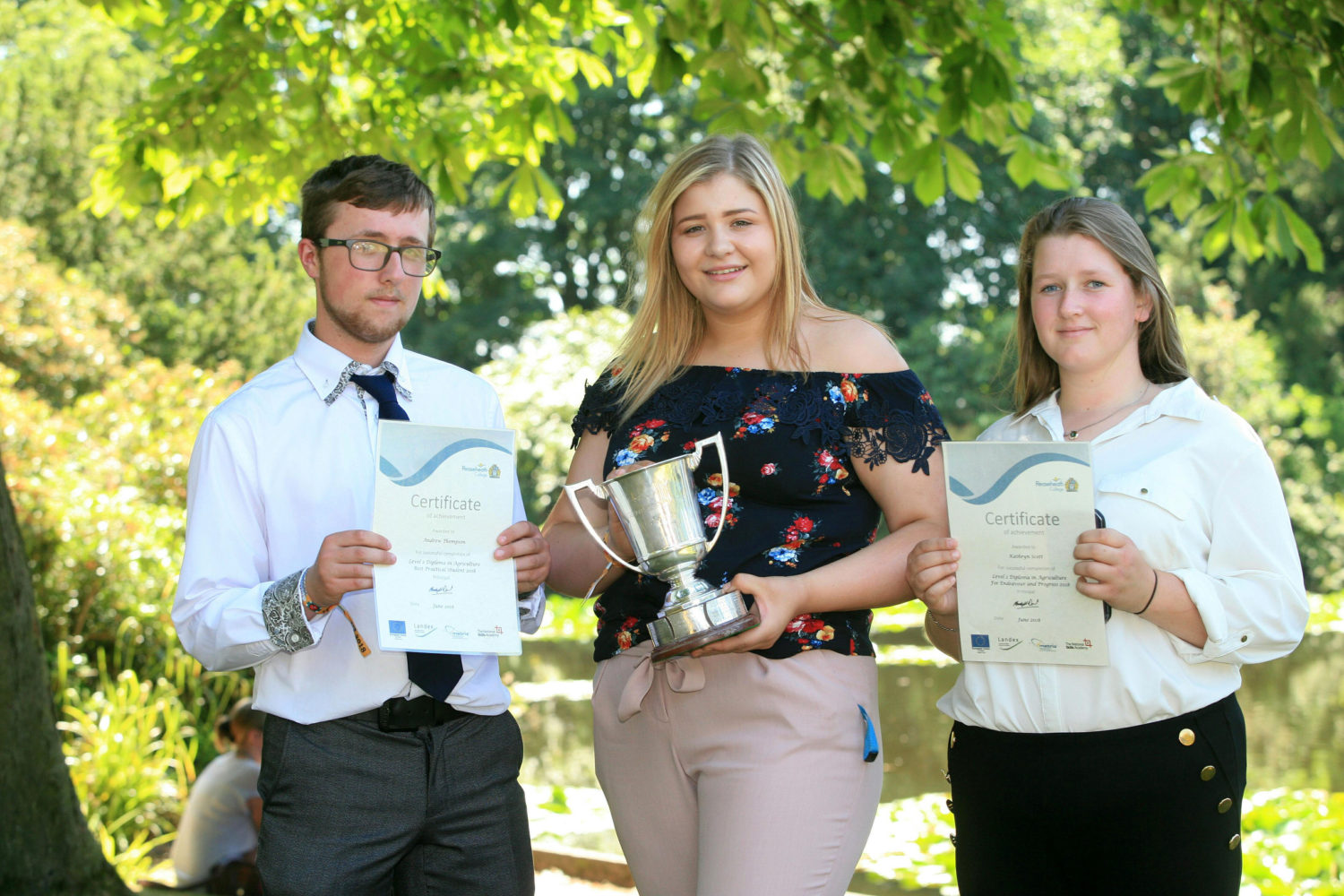 AGRIC L2 l-r Andrew Thompson, Amelia Allen and Katherine Scott - Reaseheath College