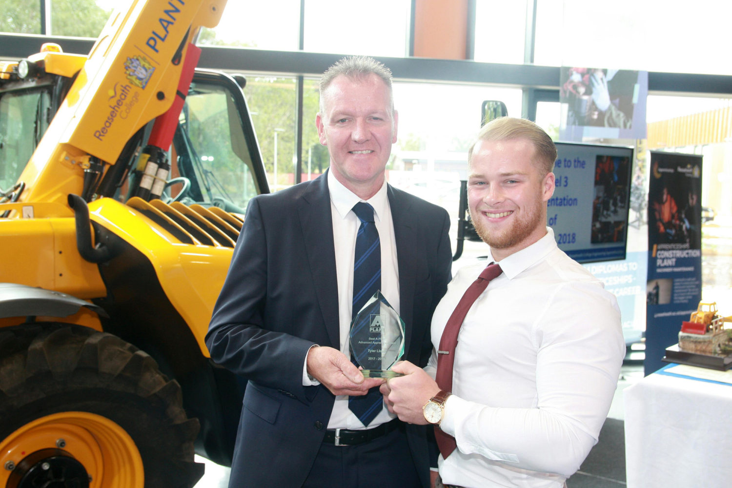 Construction Plant Maintenance Apprentices celebrate success - Reaseheath College