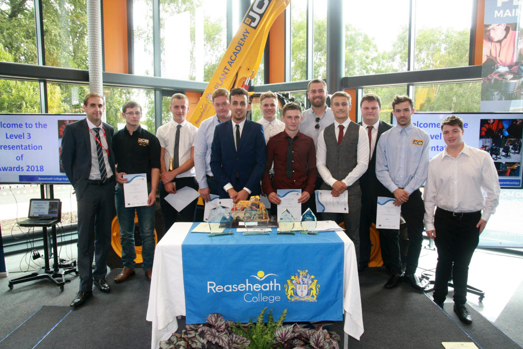 Construction Plant Maintenance Apprentices celebrate success - Reaseheath College