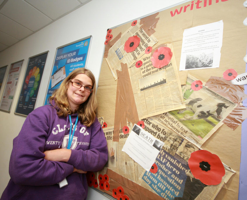 Reaseheath students mark World War 1 centenary - Reaseheath College