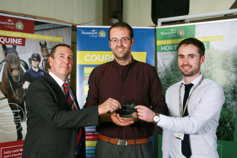 Best hortic apprentice Richard Peate with assessors Alan Royle and ...