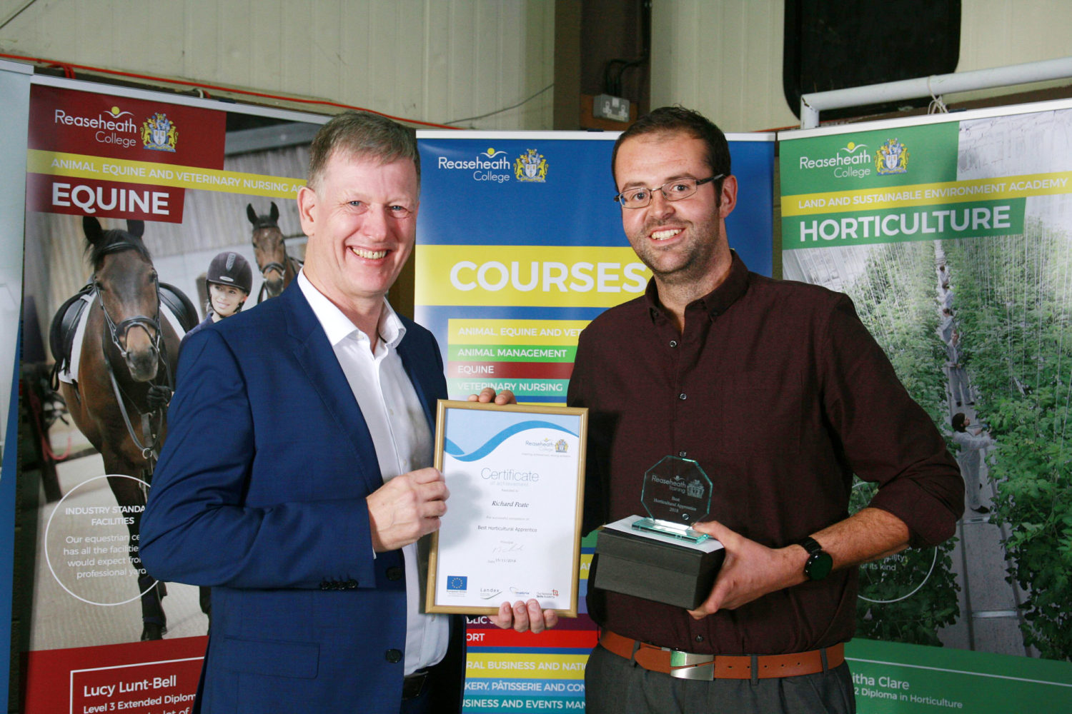 Phil Pearson, Group Development Director APS, Richard Peate top hortic ...