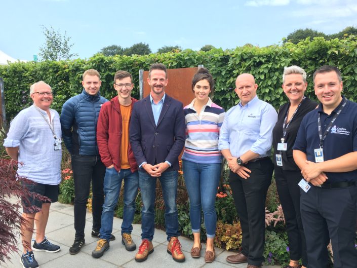 Reaseheath’s student design and build team with tv presenter Nick ...