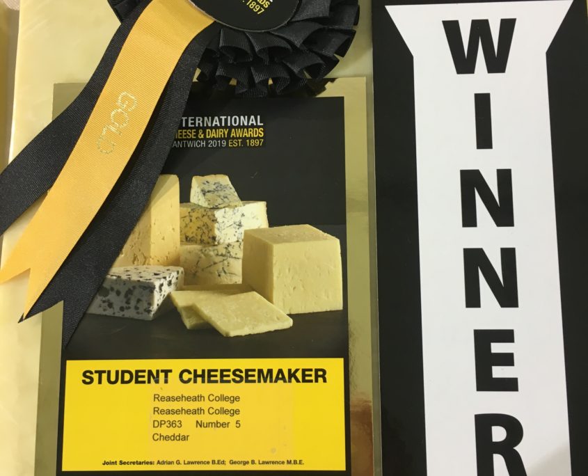 Reaseheath cheeses are among the best in the world! - Reaseheath College