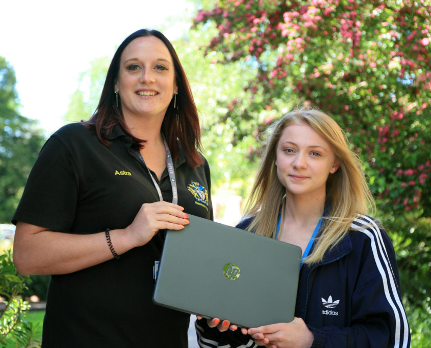 Outstanding students Rachael and Alicia win attendance awards - Reaseheath College