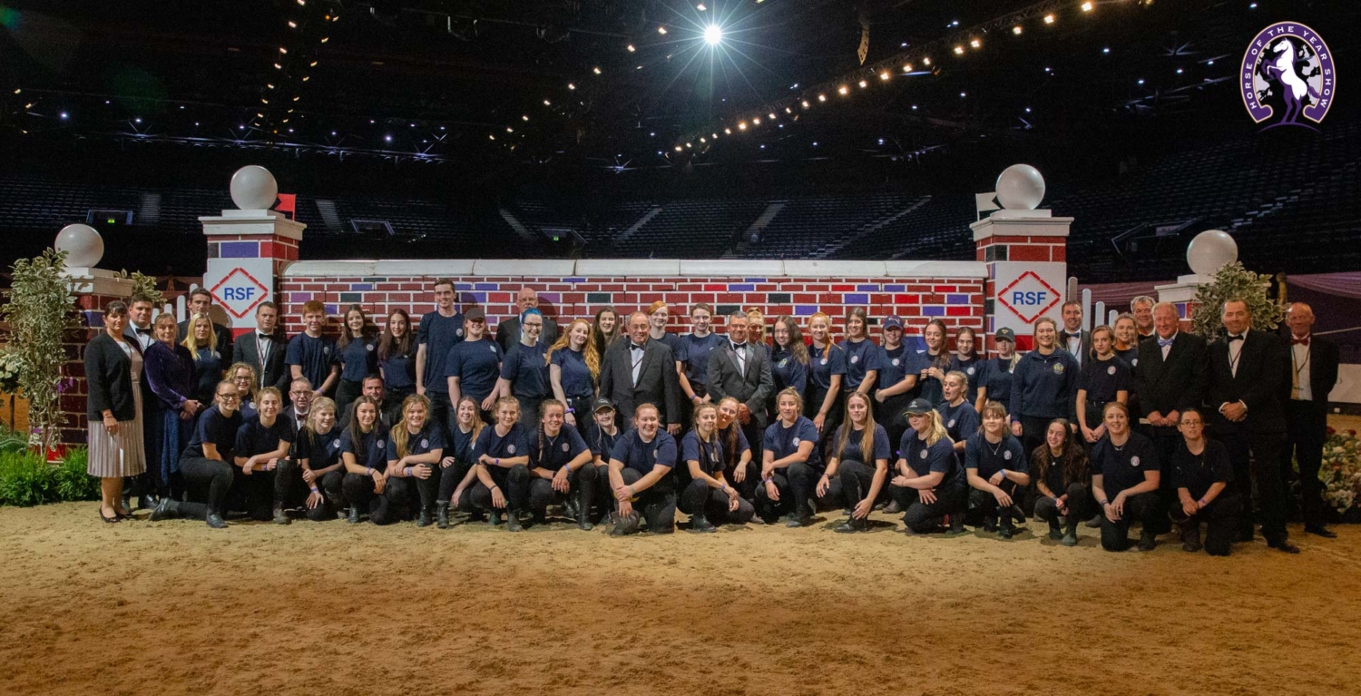 Arena party with Bob Ellis and fellow course designers WEB - Reaseheath College