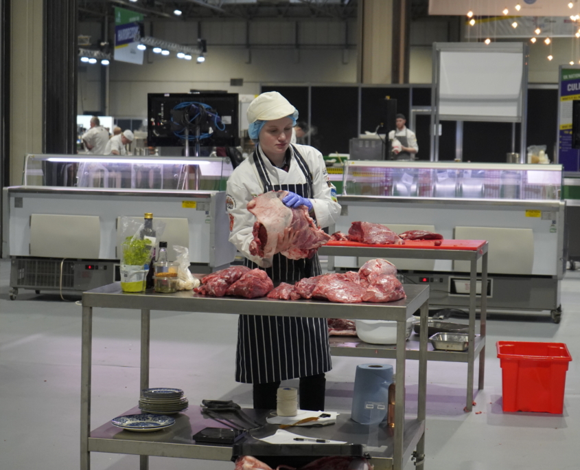 WorldSkills UK medal for apprentice butcher - Reaseheath College