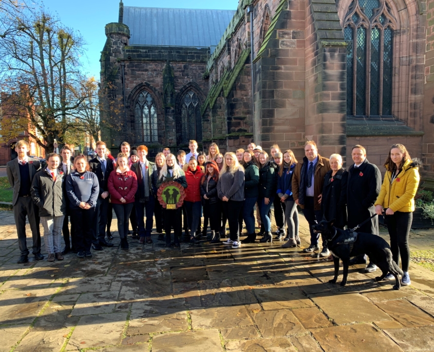Reaseheath students honour Remembrance Day - Reaseheath College