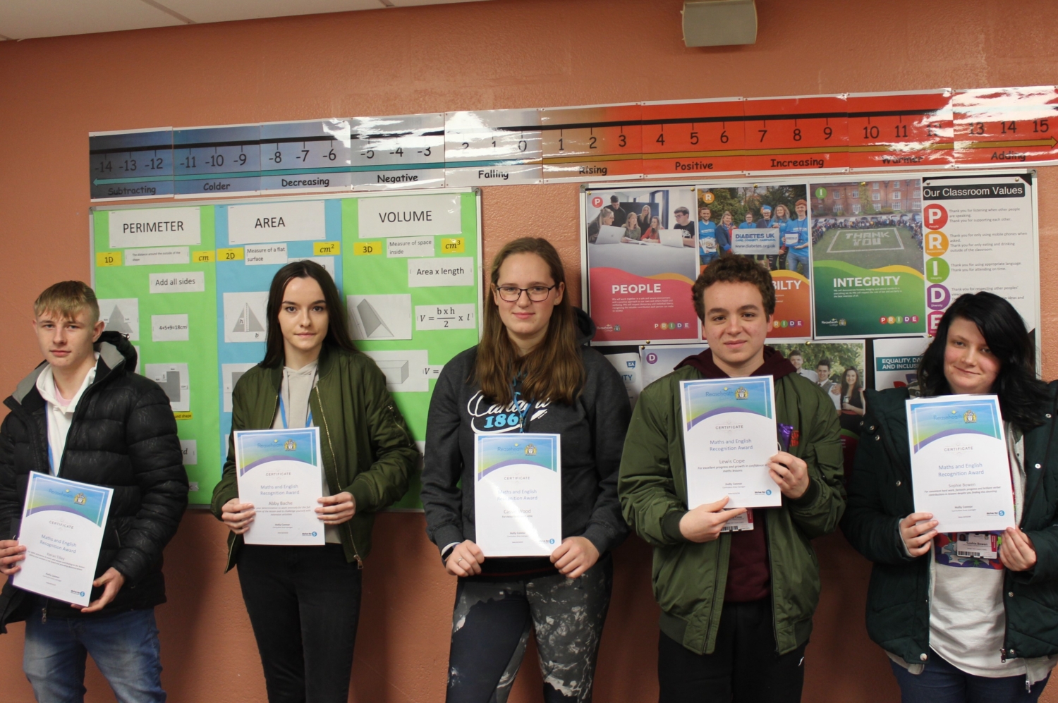 Maths & English recognition awards - Reaseheath College