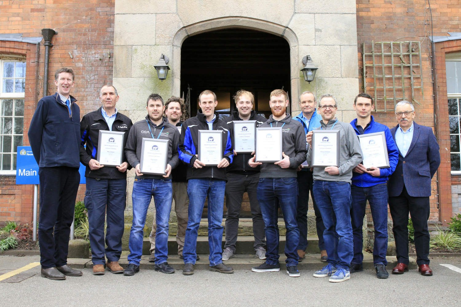 Parlour Safe Graduates With Mike Cullen Left And John Baines Right