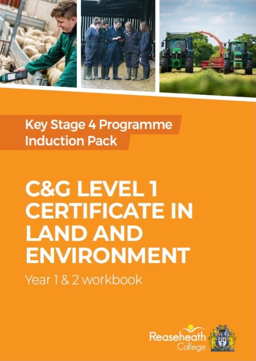 KS4 Land & Environment Induction cover 2 - Reaseheath College