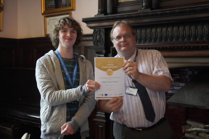 Be Ready Gold Award Winner Joseph Gough 2021 - Reaseheath College