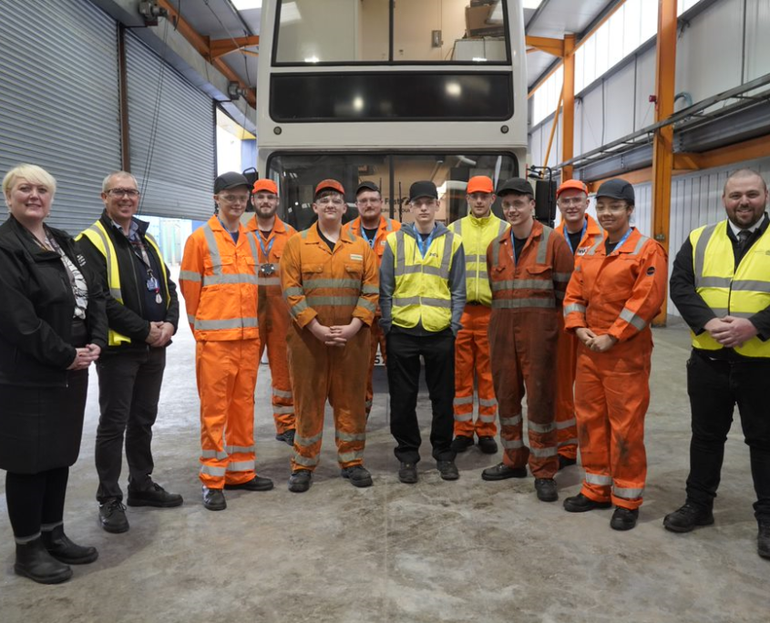 Reaseheath College and First Bus pioneer zero emission training - Reaseheath College