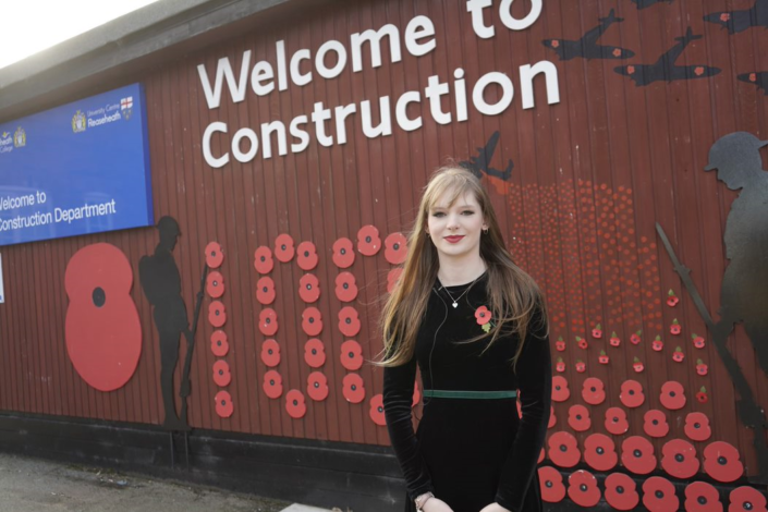 Reaseheath Remembers 2021 - Construction student Francesca Faulder - Reaseheath College