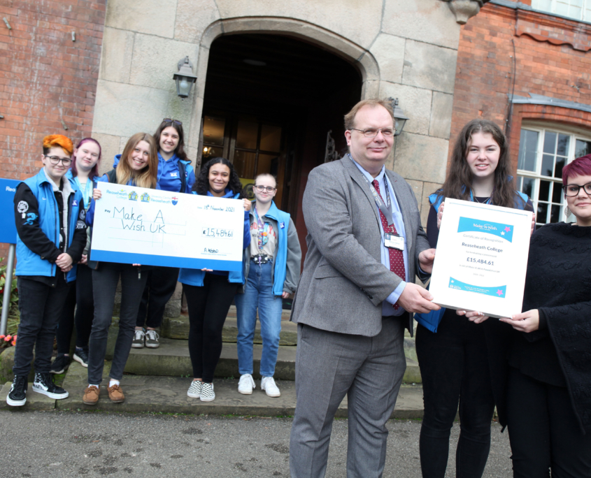 Students praised for lockdown fundraising for Make-A-Wish UK - Reaseheath College